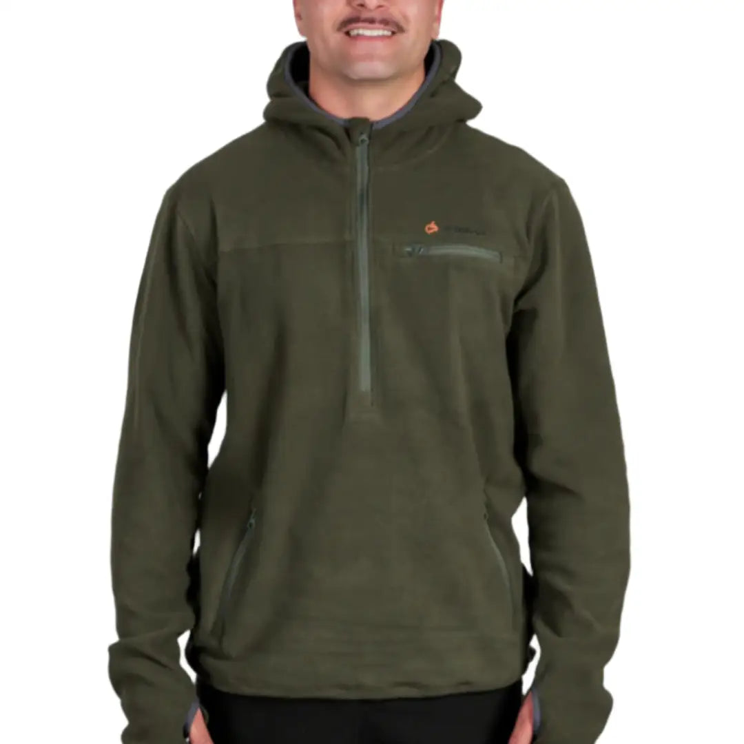 Bushbuck Vertex Hooded Half Zip Fleece – New Forest Clothing