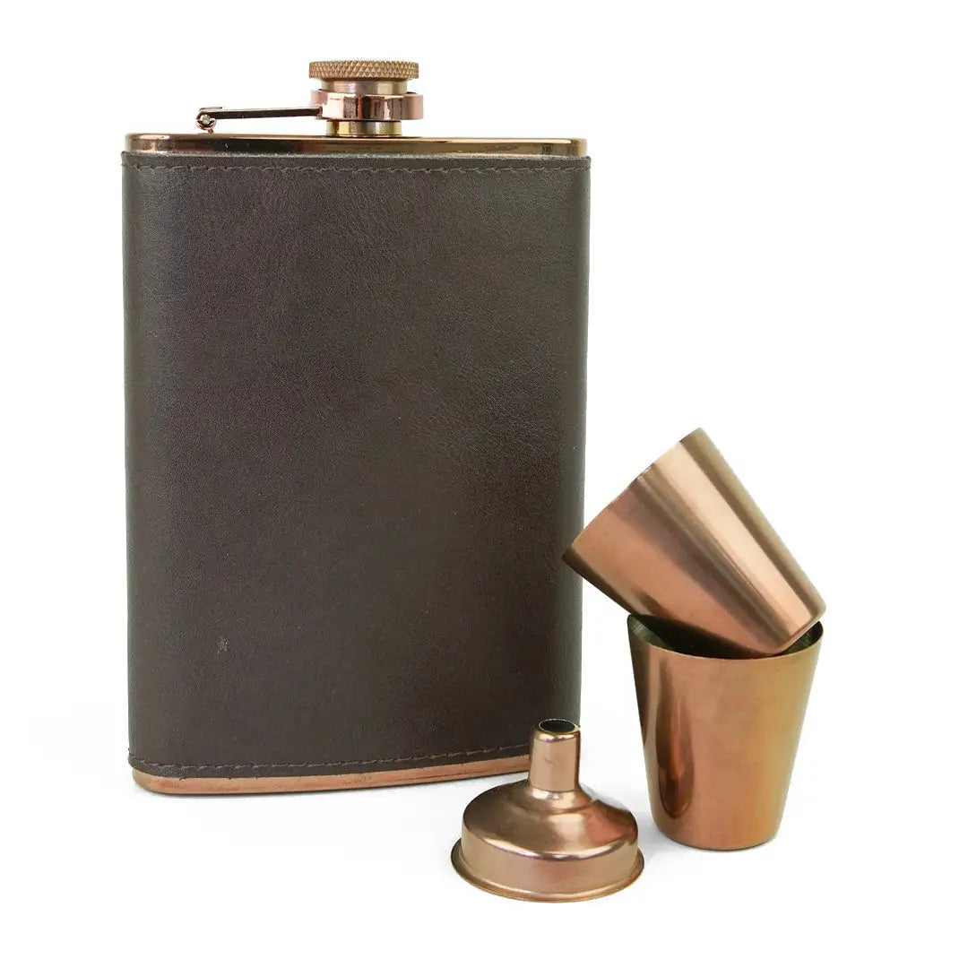 Sophos 4 Piece Copper Hip Flask Set – New Forest Clothing